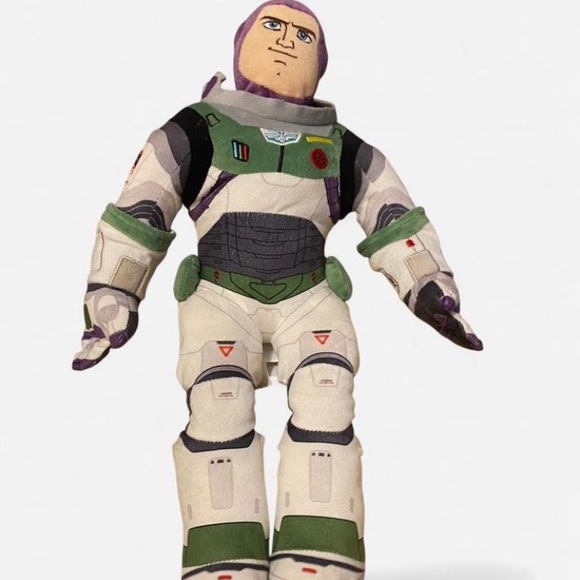Disney | Toys | Disney Buzz Lightyear Stuffed Toy White Green Purple ...